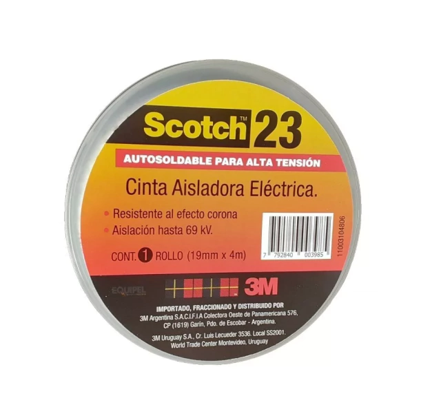 Cinta Autosoldable Scotch 23 3M 19mm 4mts Media Tension
