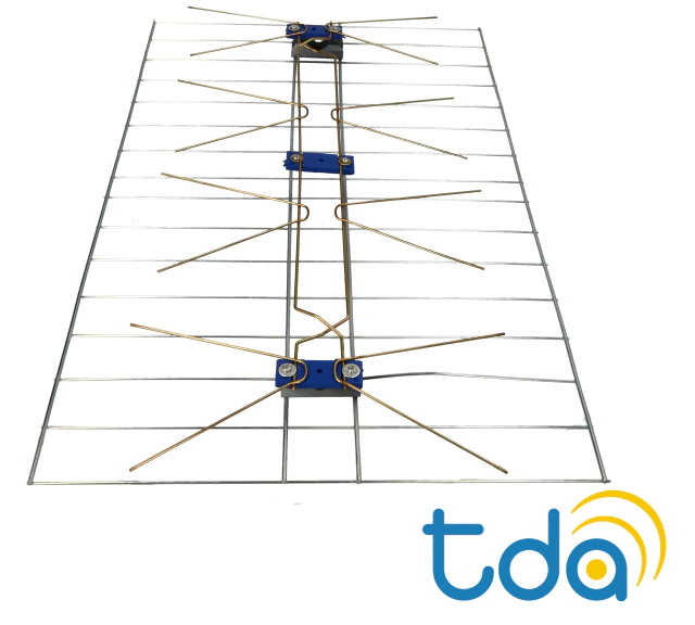 Antena Plana Parrilla Tv Led Uhf Digital Tda Hd Reforzada