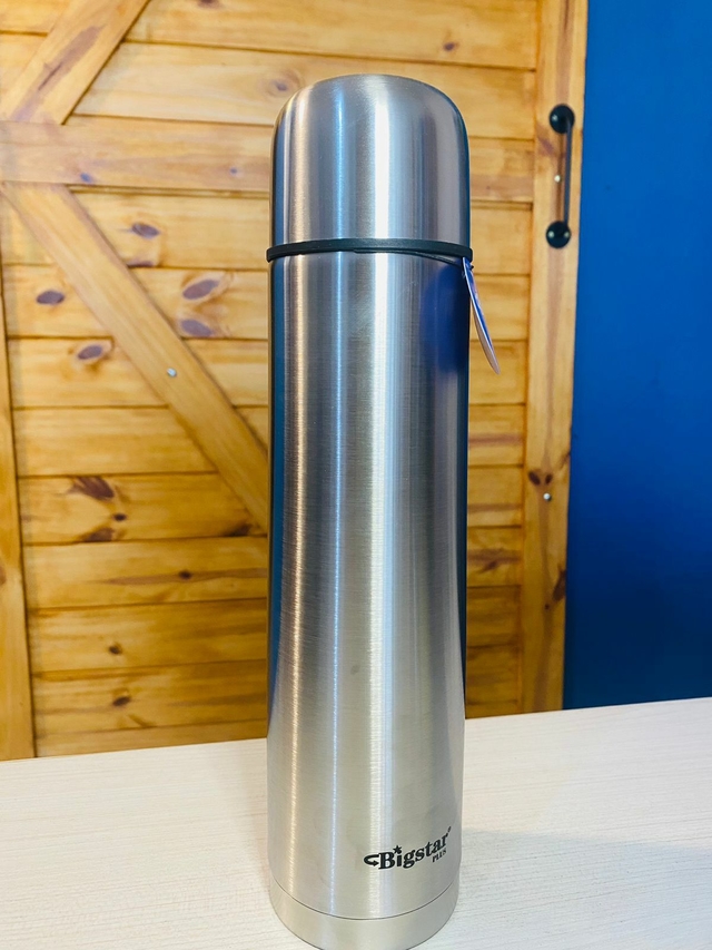 Termo Metalizado de 1 LT Acero Inoxidable - Udachi