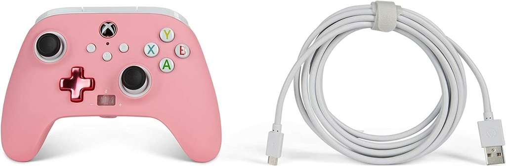 Control Powera alámbrico rojo para Xbox One & Series X|S Rosa