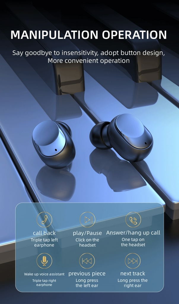 Audífonos inalámbricos TWS Y60 - Focus Technology