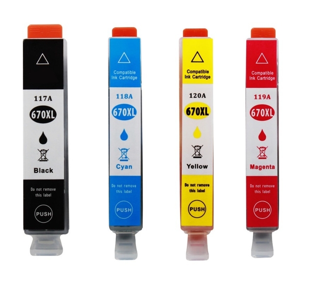 Kit 4x Cartuchos de Tinta p/ HP Deskjet Ink Advantage 4625 | Compatível ...