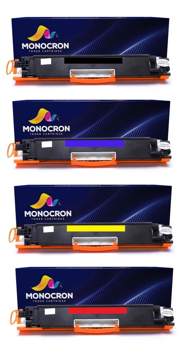 4x Cartuchos de Toner p/ HP Color LaserJet Pro MFP M176N | M176 N | M ...