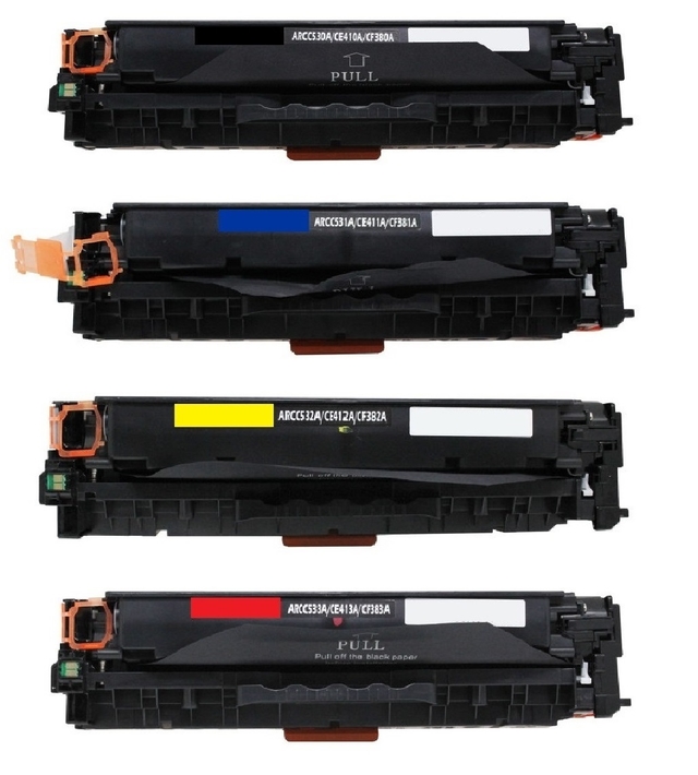 4x Cartuchos de Toner p/ HP LaserJet Pro 300 Color M351A | M351 A | M ...