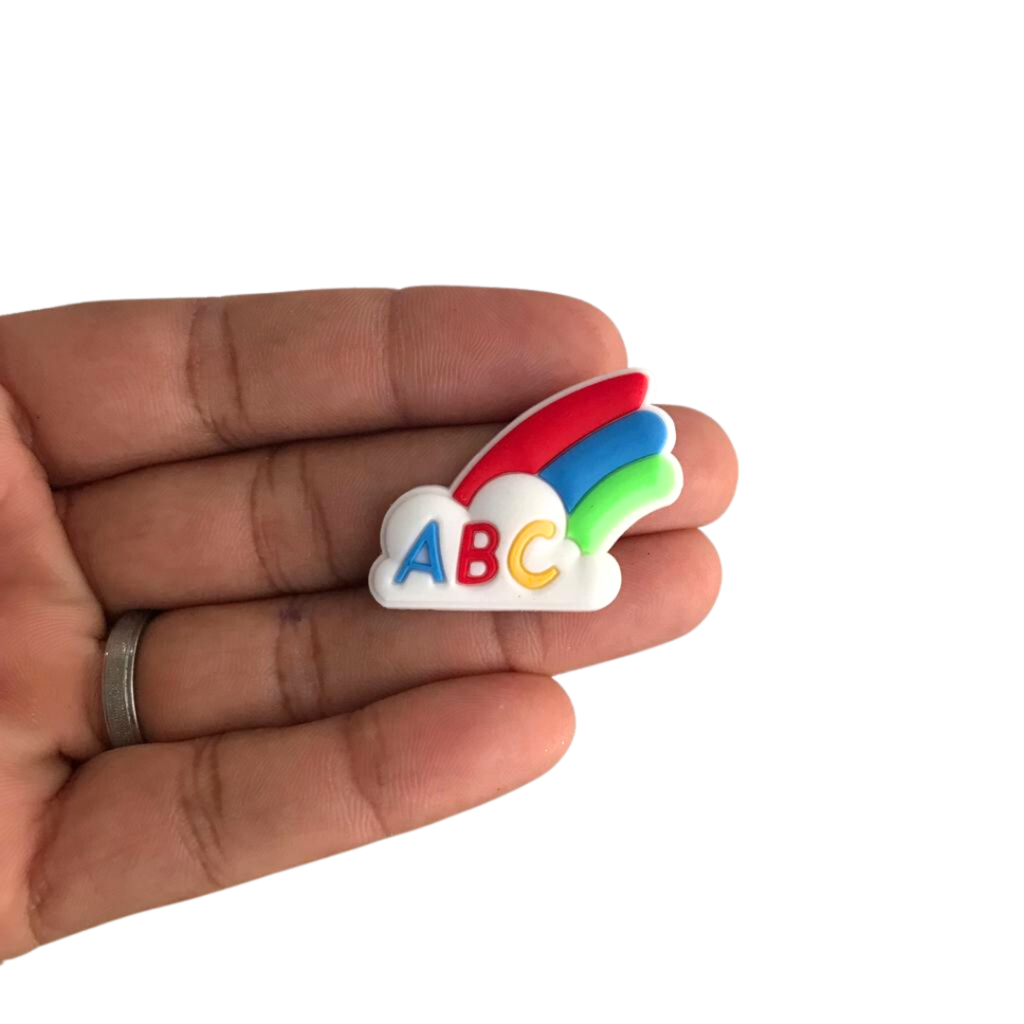 Aplique ABC Escolar Emborrachado - 1 unidade