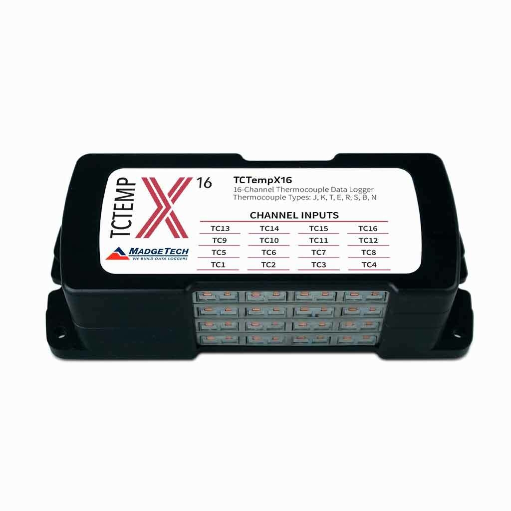 Data Logger de Termocuplas de 4 a 16 canales - TCTempX - MadgeTech