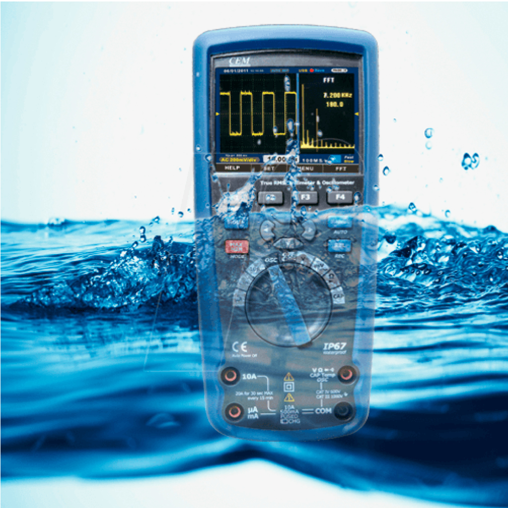 Multimetro TRUE RMS y Osciloscopio | DT-9989 | CEM