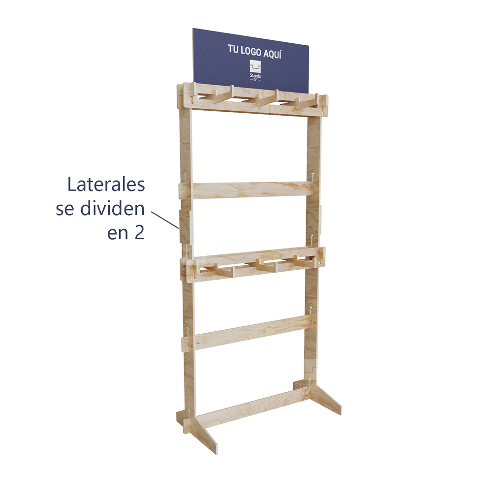 Exhibidor para ropa colgador frontal. - StandsDF