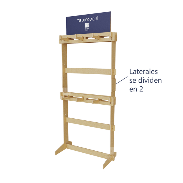 Exhibidor para ropa colgador frontal. - StandsDF