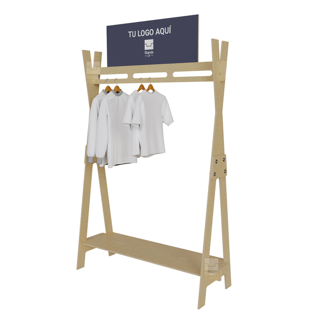Exhibidor para ropa colgador X - Comprar en StandsDF