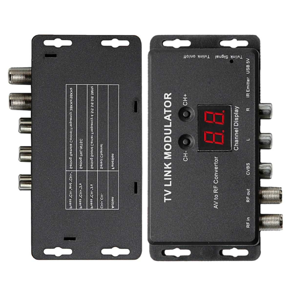 Modulador Audio e Video para RF Mini Bivolt 110-220v