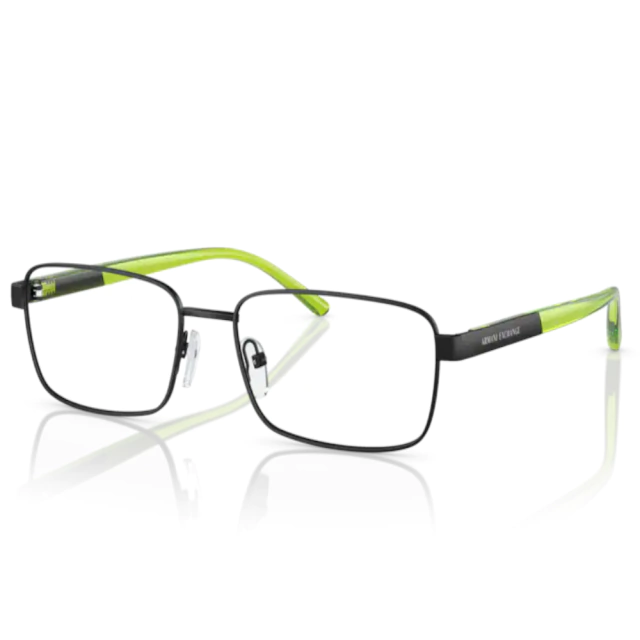 Armação para Óculos Masculino Armani Exchange Preto Fosco Retangular ...