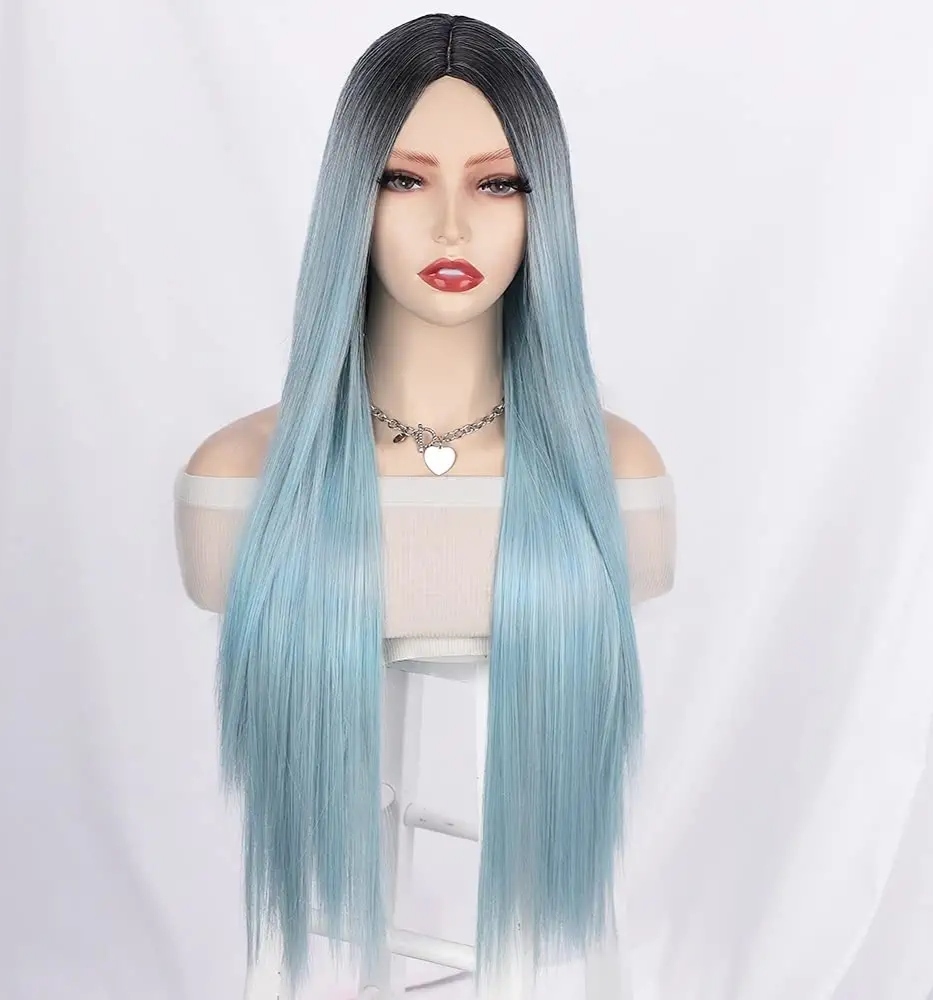 Peluca Azul Claro Corta 14" Entrega en 10 días