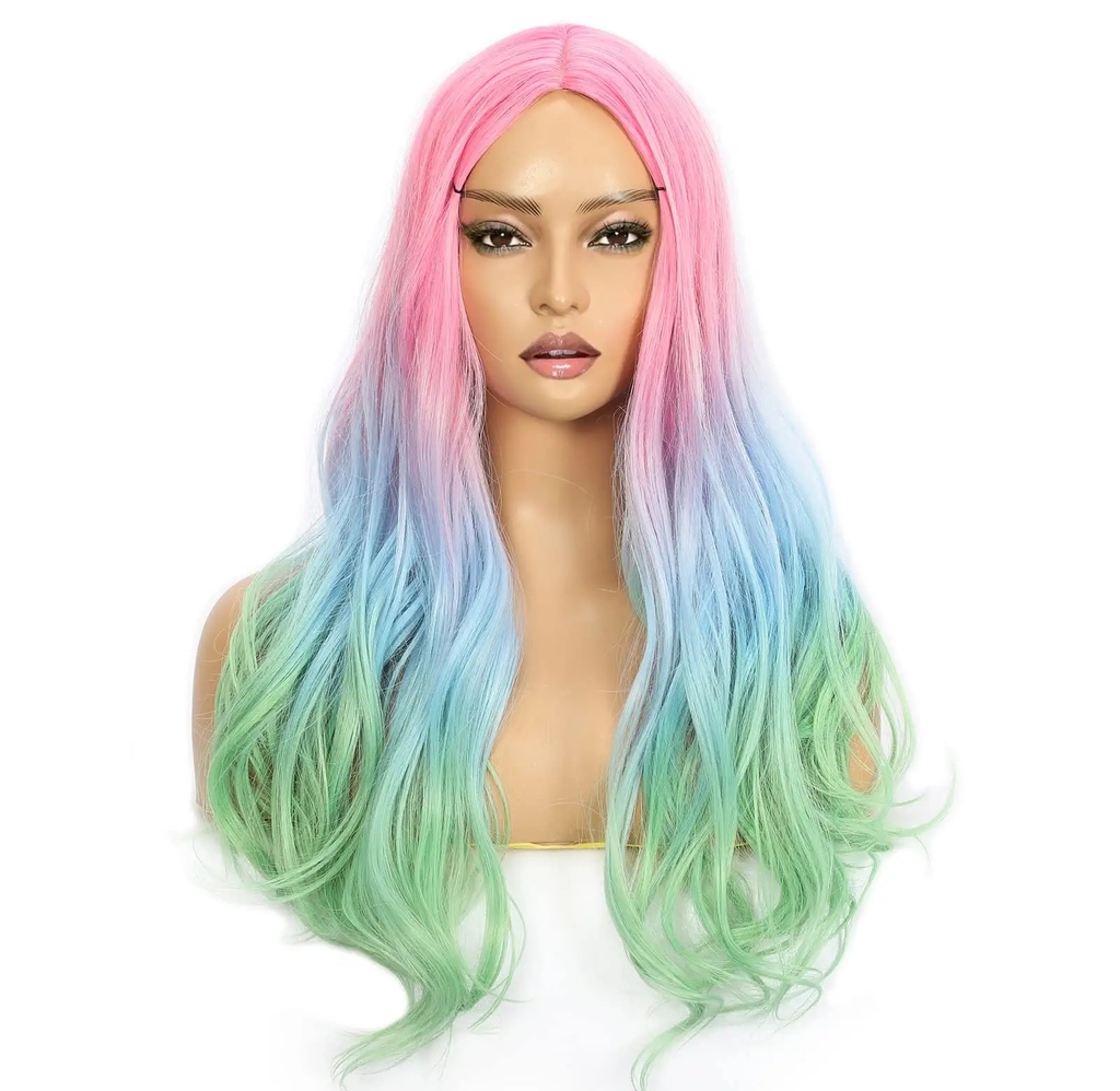 Peluca Azul degrade 28" Entrega en 10 días