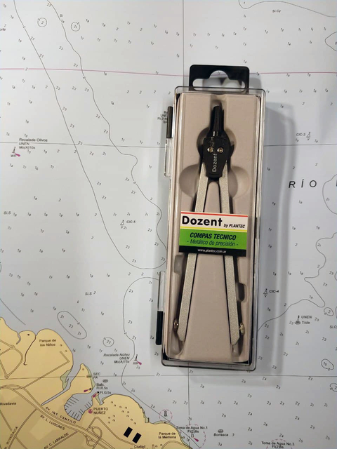 COMPÁS DE PUNTA SECA RECTO - Ediciones El Pulpo Negro