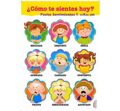 Lamina ¿Cómo te sientes hoy? - LA EDUCADORA SHOP