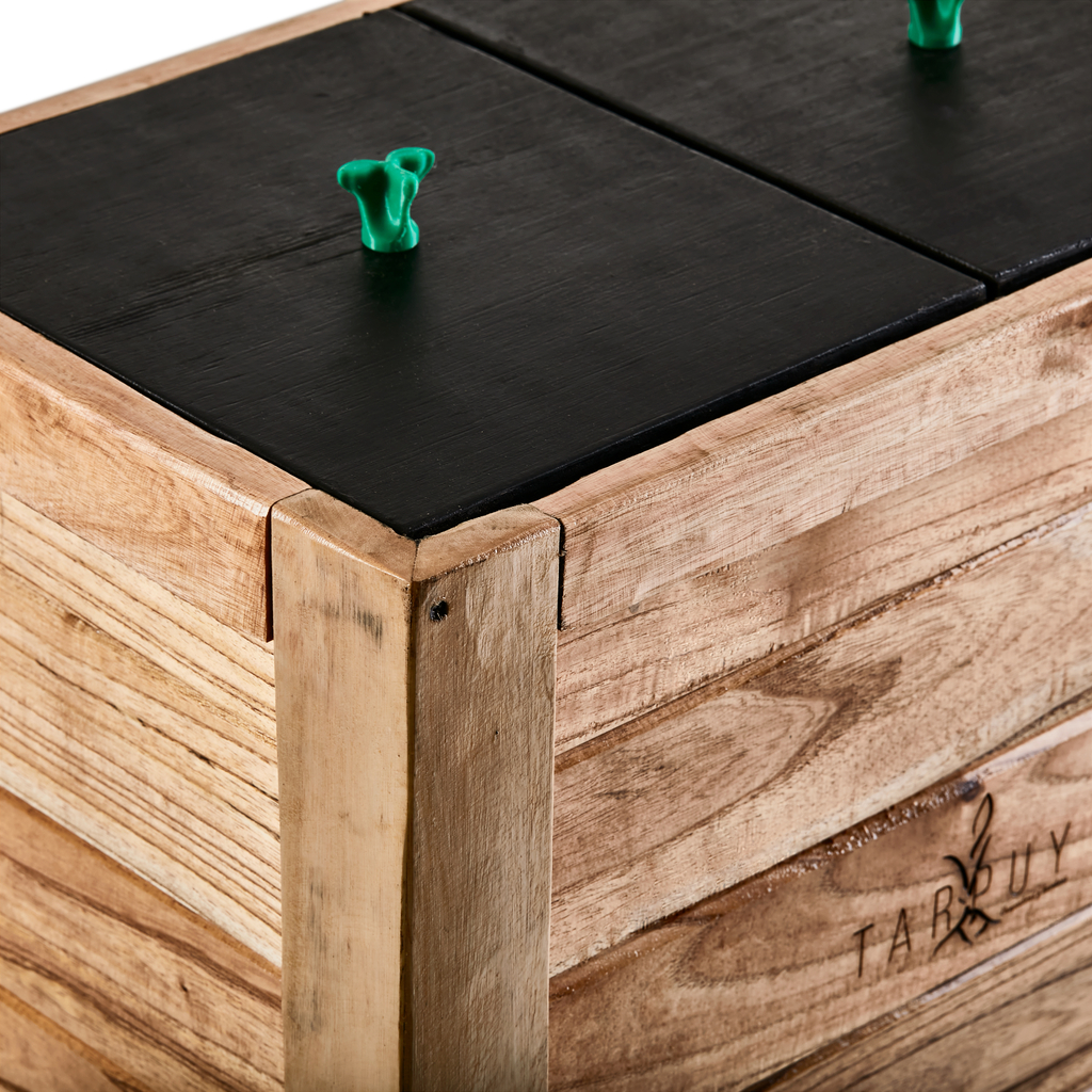 Compostera de madera para 4 personas tarpuy apta uso exterior