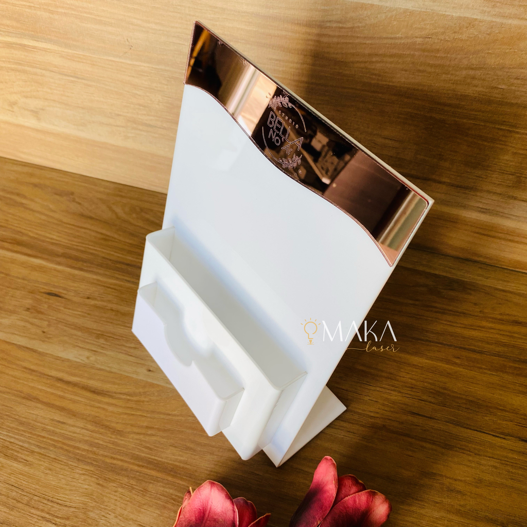 PORTA PANFLETO E CARTÃO PERSONALIZADO