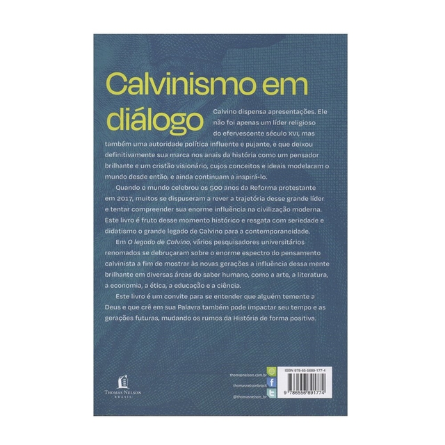 Livro O Legado De Calvino - Christian Medeiros e outros - Tenda Gospel