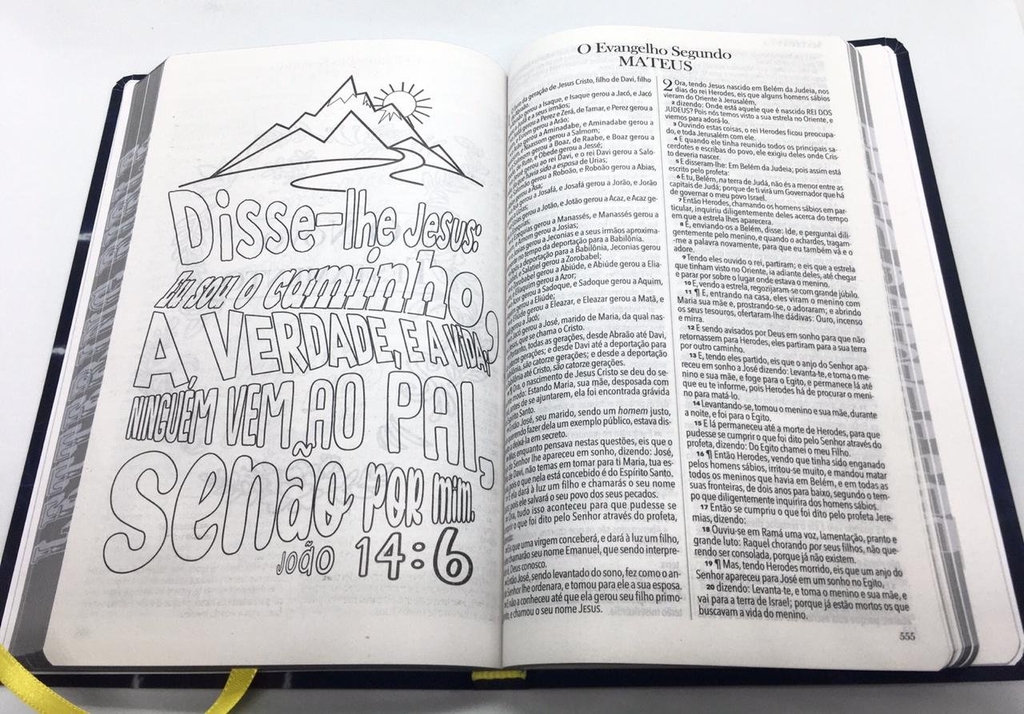 Bíblia King James 1611 Ultrafina Lettering Bible Retrô - Tenda Gospe