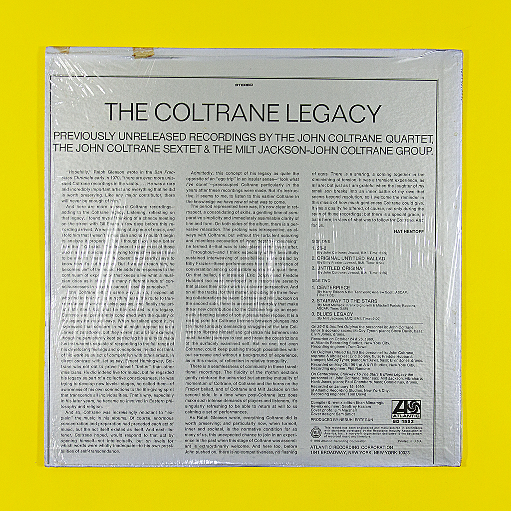 John Coltrane - The Coltrane Legacy (Importado)