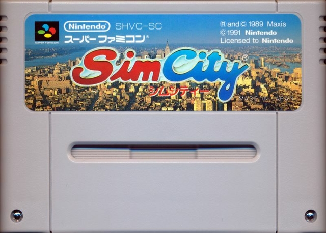 SIM CITY (JPN) SEMINOVO - SUPER FAMICOM