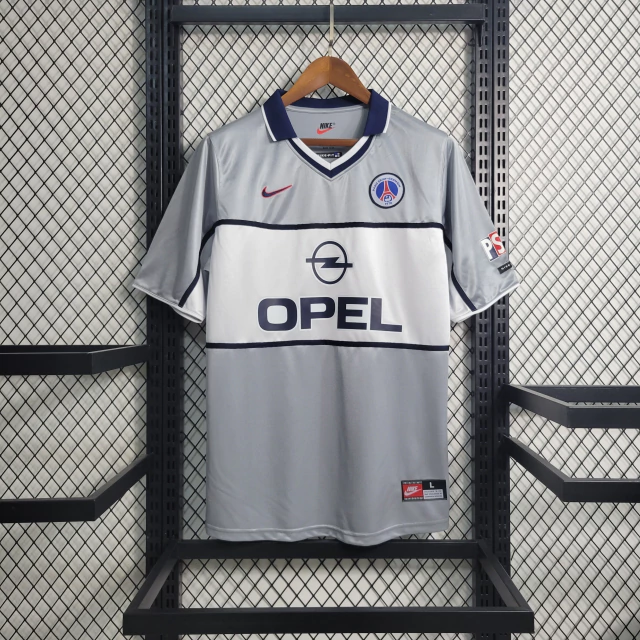Camisa Retrô PSG 2000 Away s/n° Torcedor Nike Masculina - Cinza