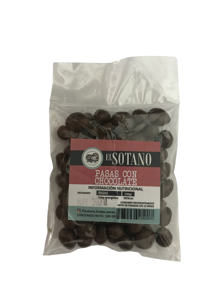 Pasas con Chocolate - Comprar en Tienda El Sotano