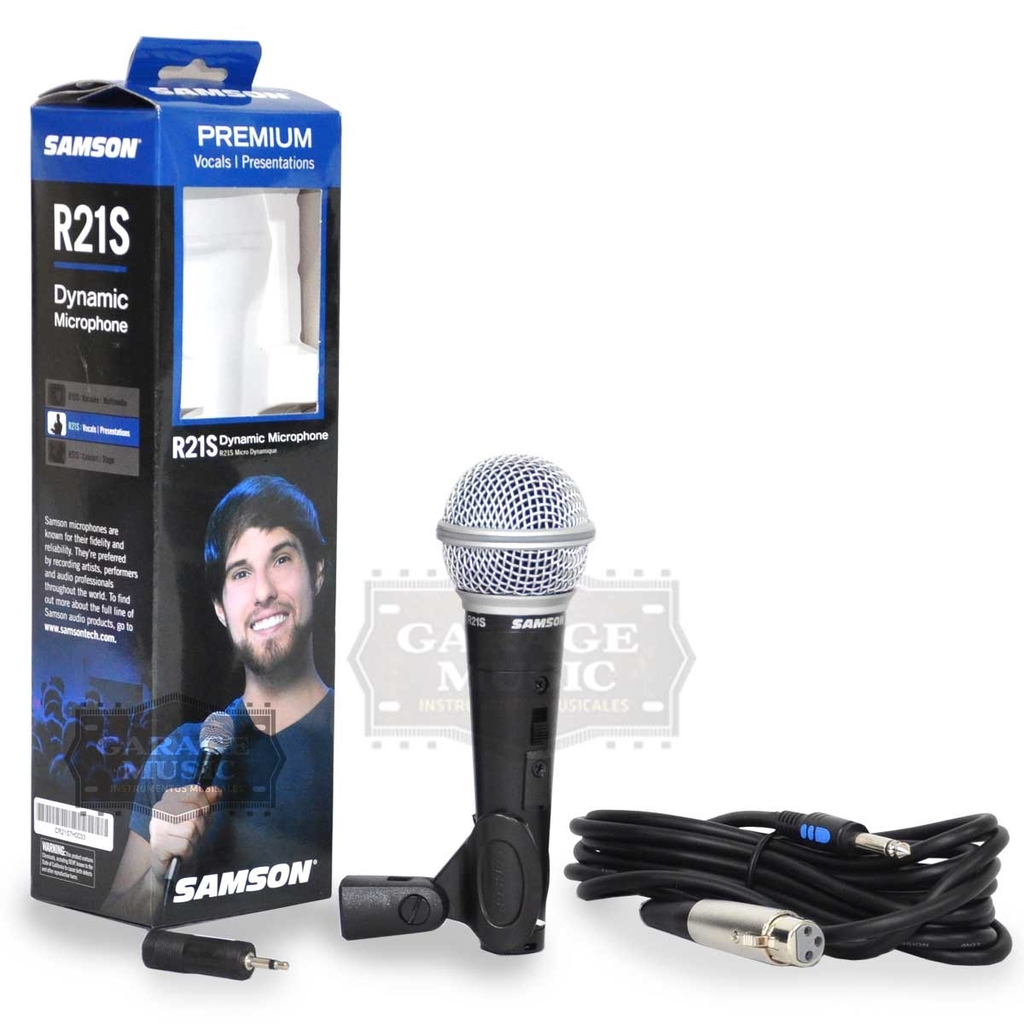 Micrófono Samson R21s Original Pipeta Cable Adaptador