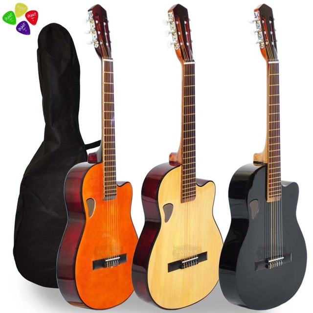 Guitarra Criolla Media 1/2 Caja Tapa Ciega Boca Cuerda Curso