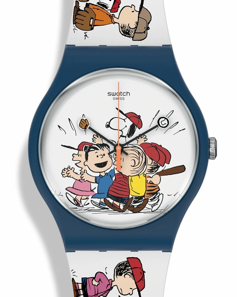 Reloj Swatch Snoopy Peanuts First Base So29z107