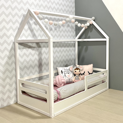 Cama Milk com Casinha Clássica - SOLTEIRO - Lolo Camas