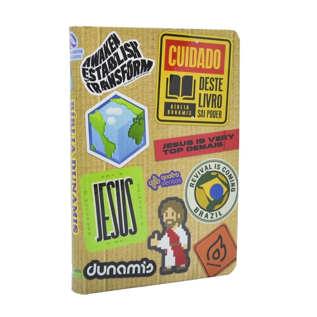 Bíblia Dunamis Stickers Capa Dura - Livraria Com Cristo