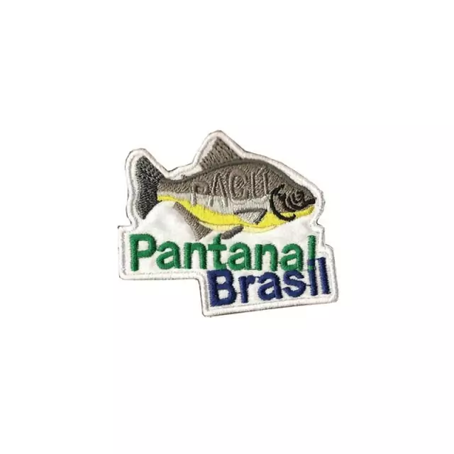(US 1.341104FC) Patch Bordado com Fecho de Contato Pantanal Brasil