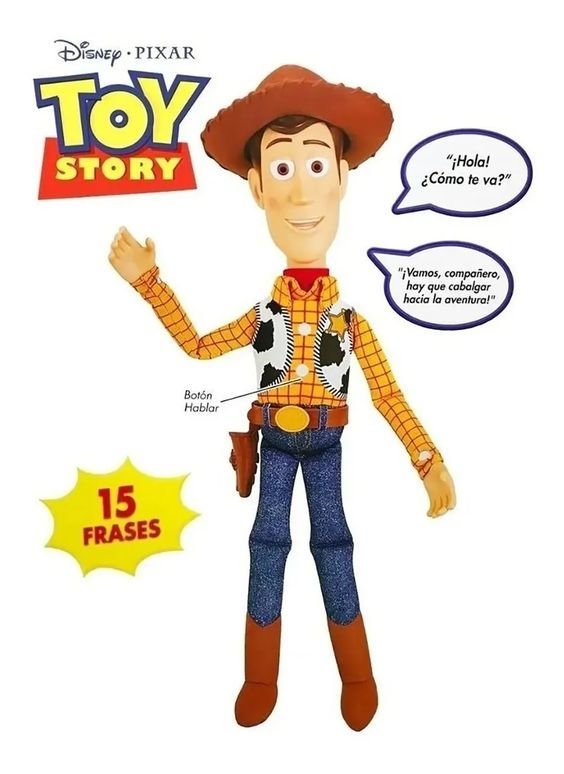 Figura De Accion Parlante Woody 40cm