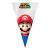 Cone Plástico Festa Super Mario Bros 17,5 x 29,5 cm 50 Uni Cromus - I