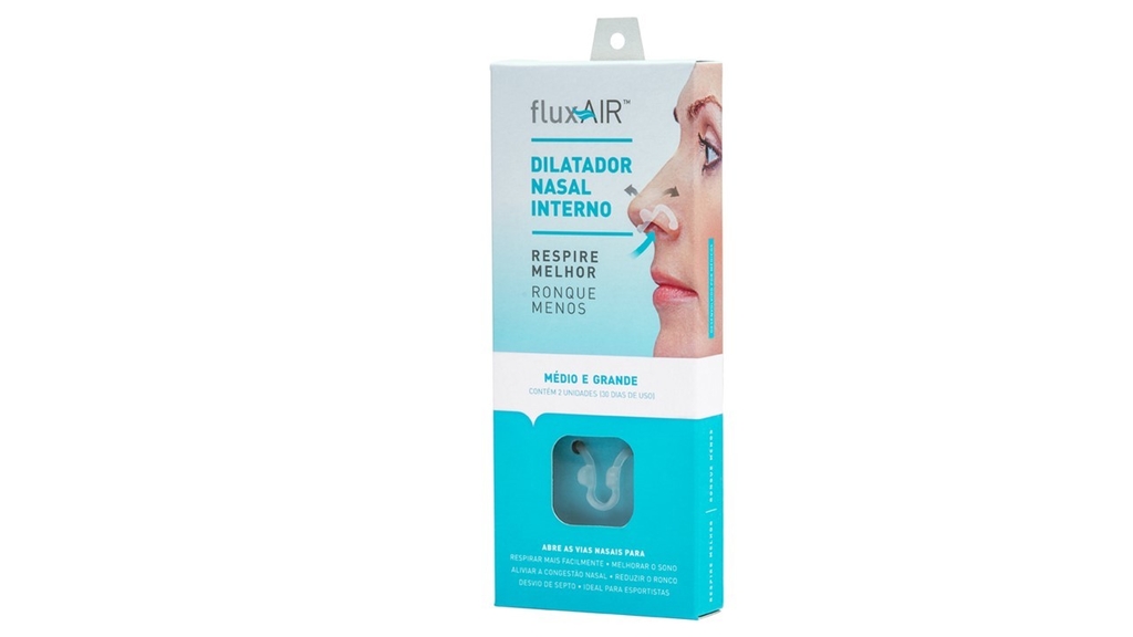 Dilatador Nasal Interno Flux Air Embalagem 2 Unid + 2 Estojo