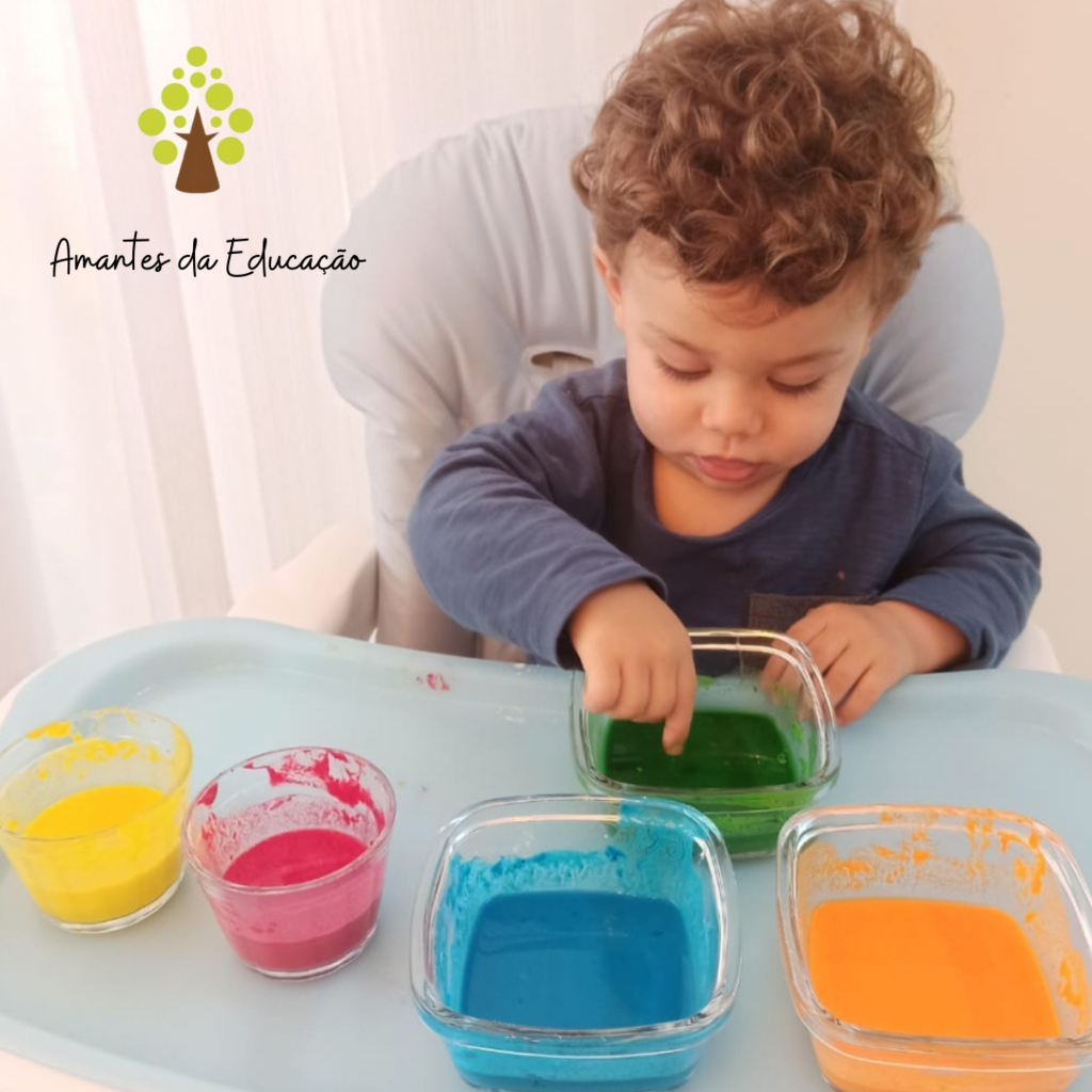 kit Tintas Naturais 5 cores - Artesanais para bebês a partir dos 6 meses