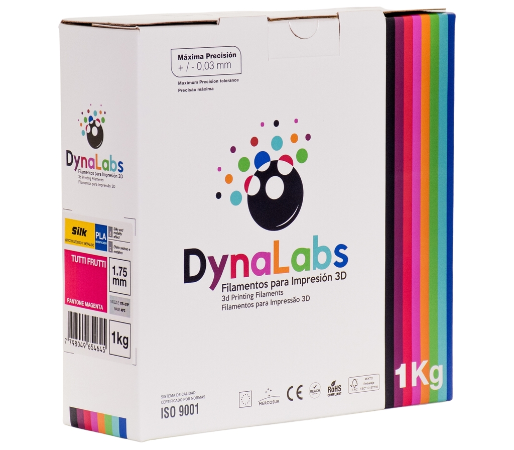 Filamento PLA SILK DynaLabs 1.75mm 1Kg Tutti Frutti