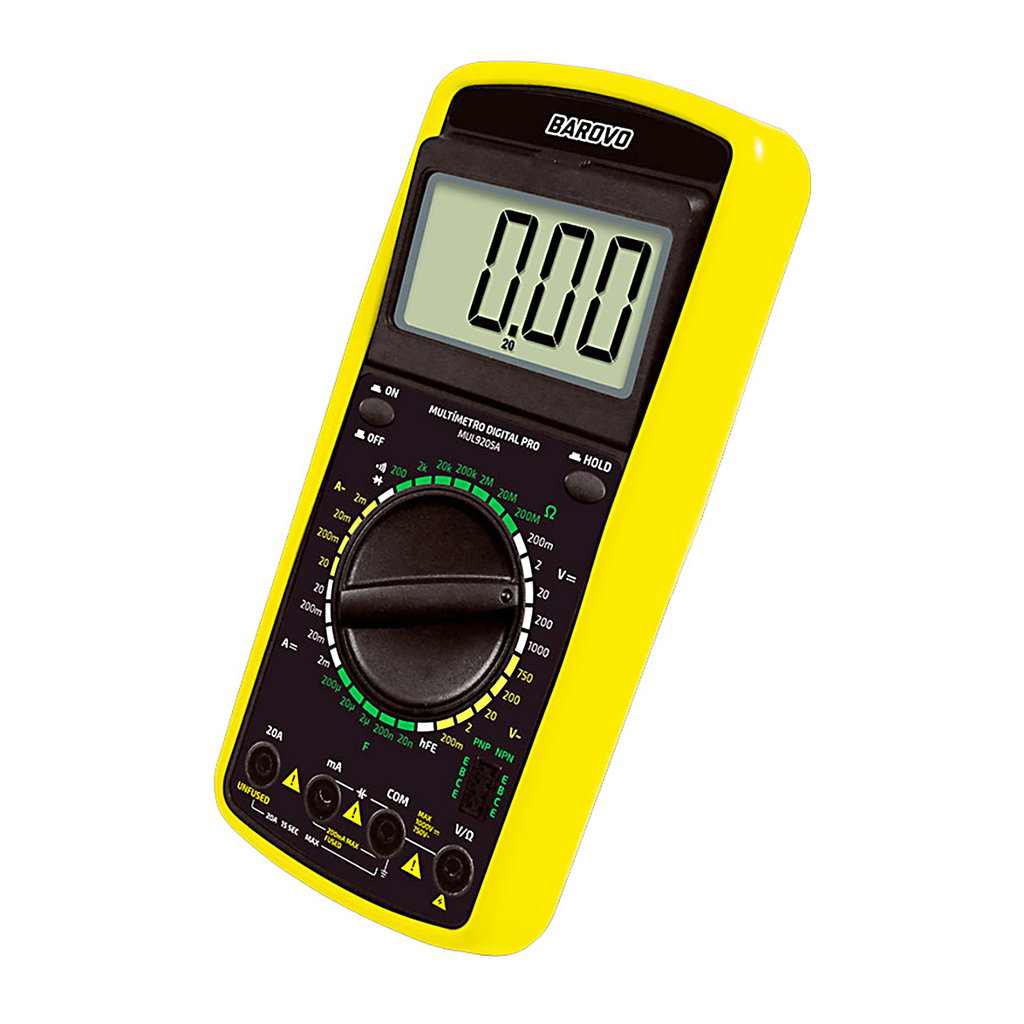 Multímetro digital PRO BAROVO 1000 V 20 A