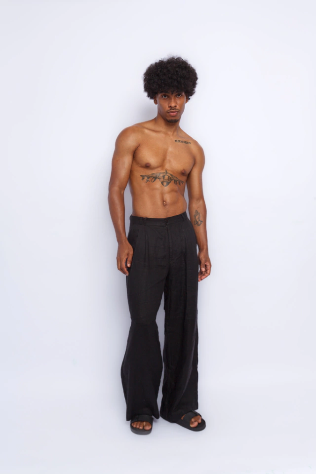 Calça Cruise Alfaiataria Linen - Atelie Mão de Mãe