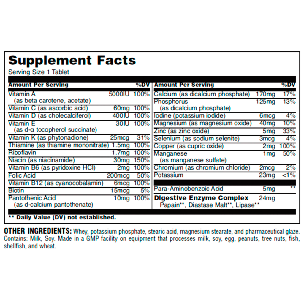 DAILY FORMULA 100 TABLETS - THE EVERYDAY MULTI-VITAMIN