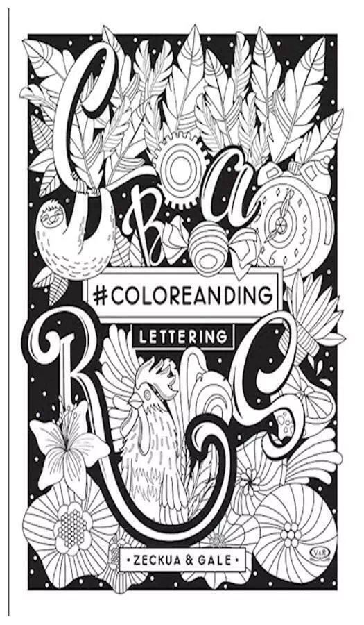 coloreanding lettering - gale - COLABO Libros