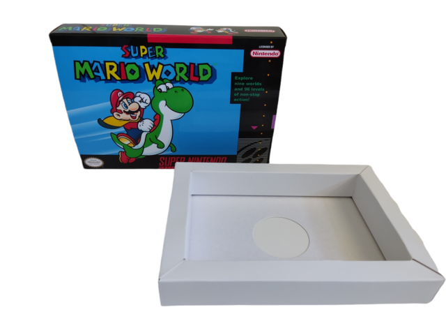 Kit 6 caixas com berço para jogos de super nintendo