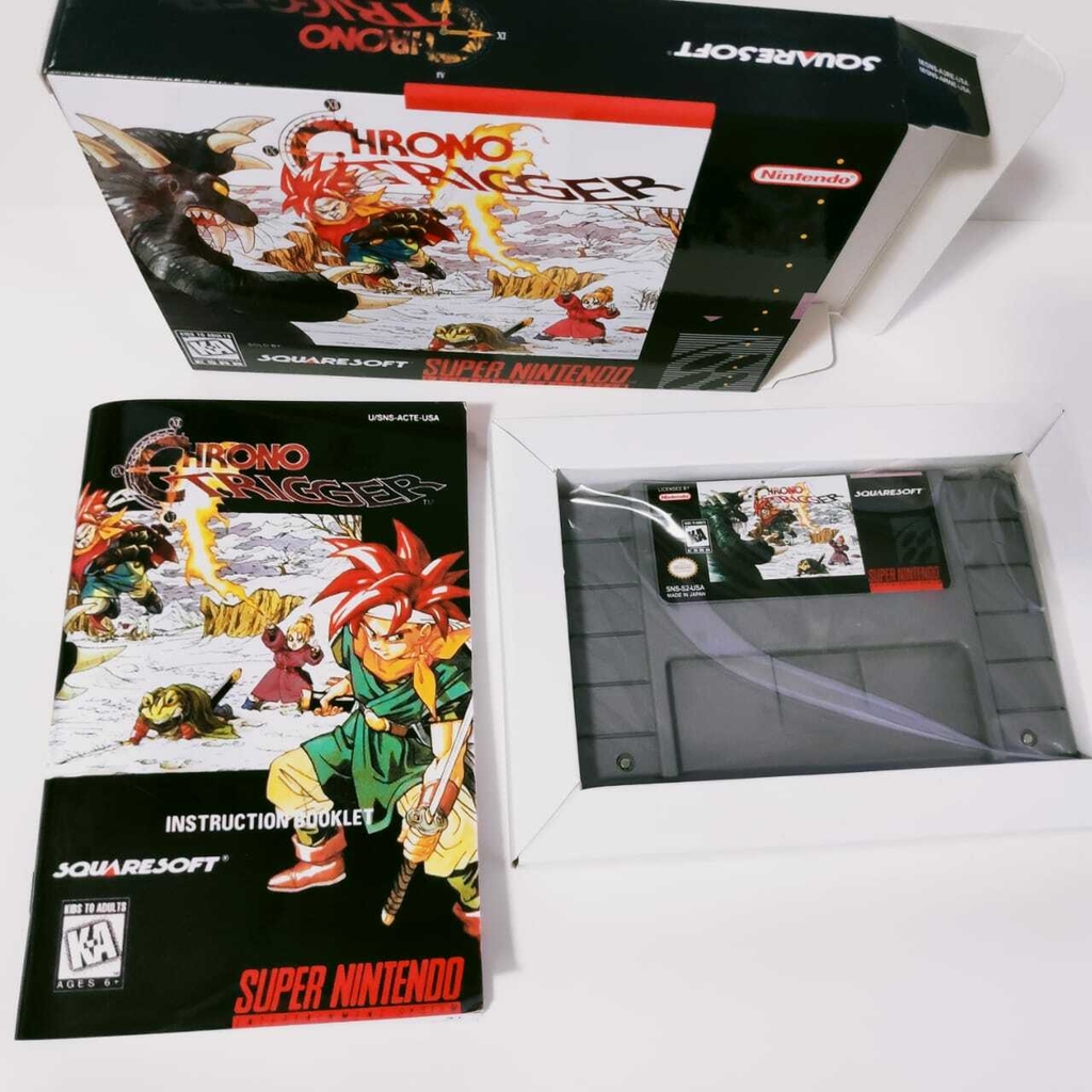 Kit chrono trigger com caixa manual e poster