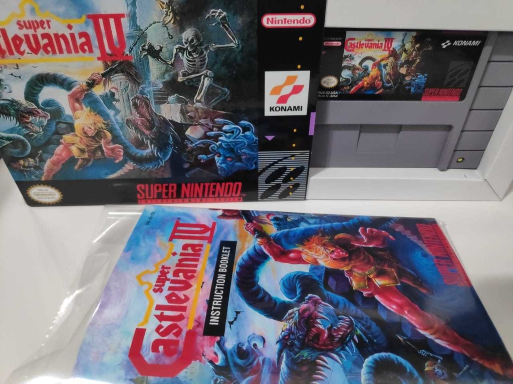 Super Castlevania 4 com caixa e manual completo lacrado