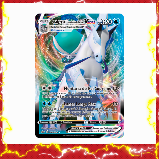 Box Pokémon Baralho Batalha de Liga Calyrex Cavaleiro Espectral e ...