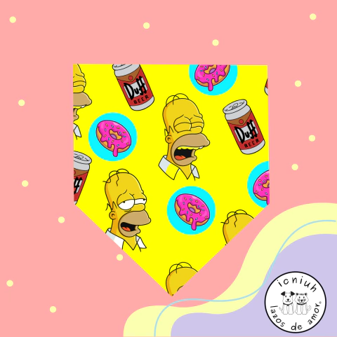 Bandana Para Mascota | Homero SImpson