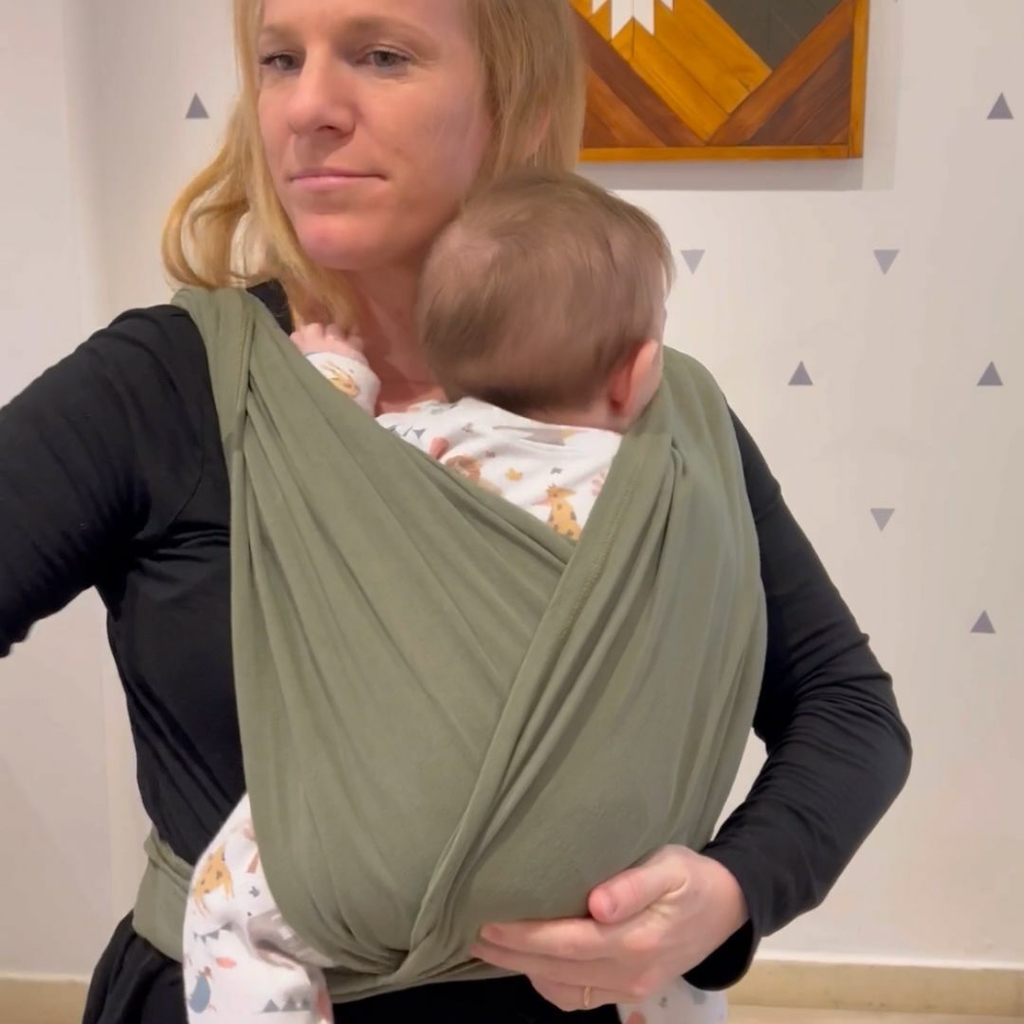 Fular Portabebe Prearmado Verde Safari