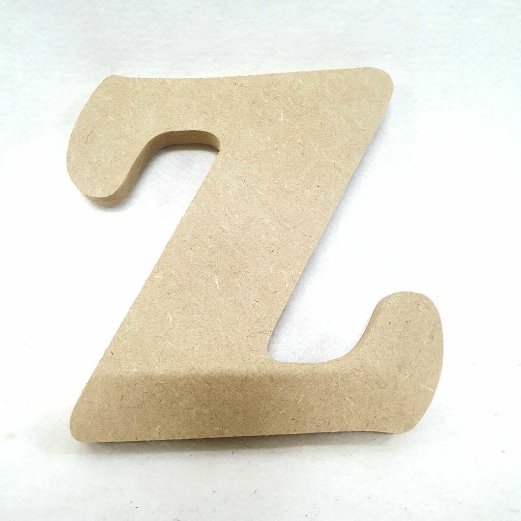 Letra Em MDF Cru - 16 cm. Espessura de 15 mm.